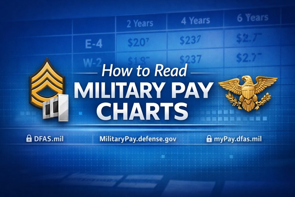 How to Read Military Pay Charts | Military Loop